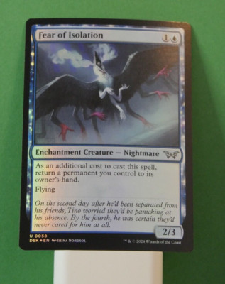 MTG DSK: Fear of Isolation (Creature) Duskmourn: House of Horror ...