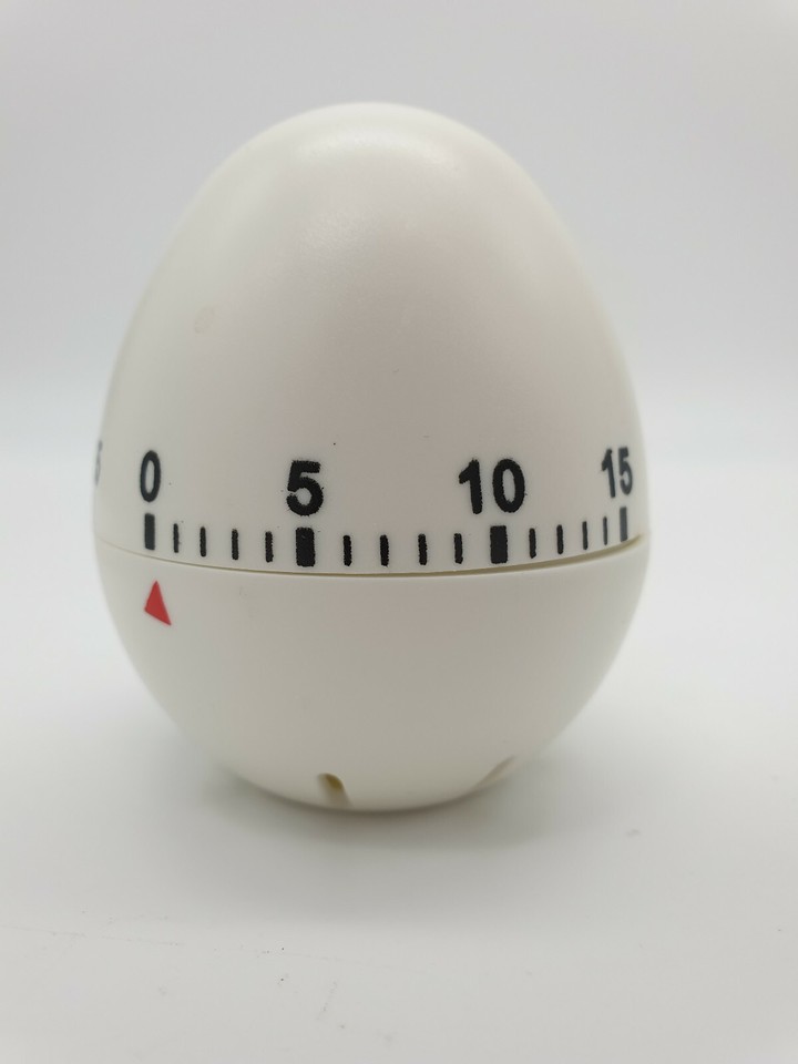 Eieruhr Küchentimer Timer Uhr 59 Minuten weiß Ei / Koch mechanisch ...