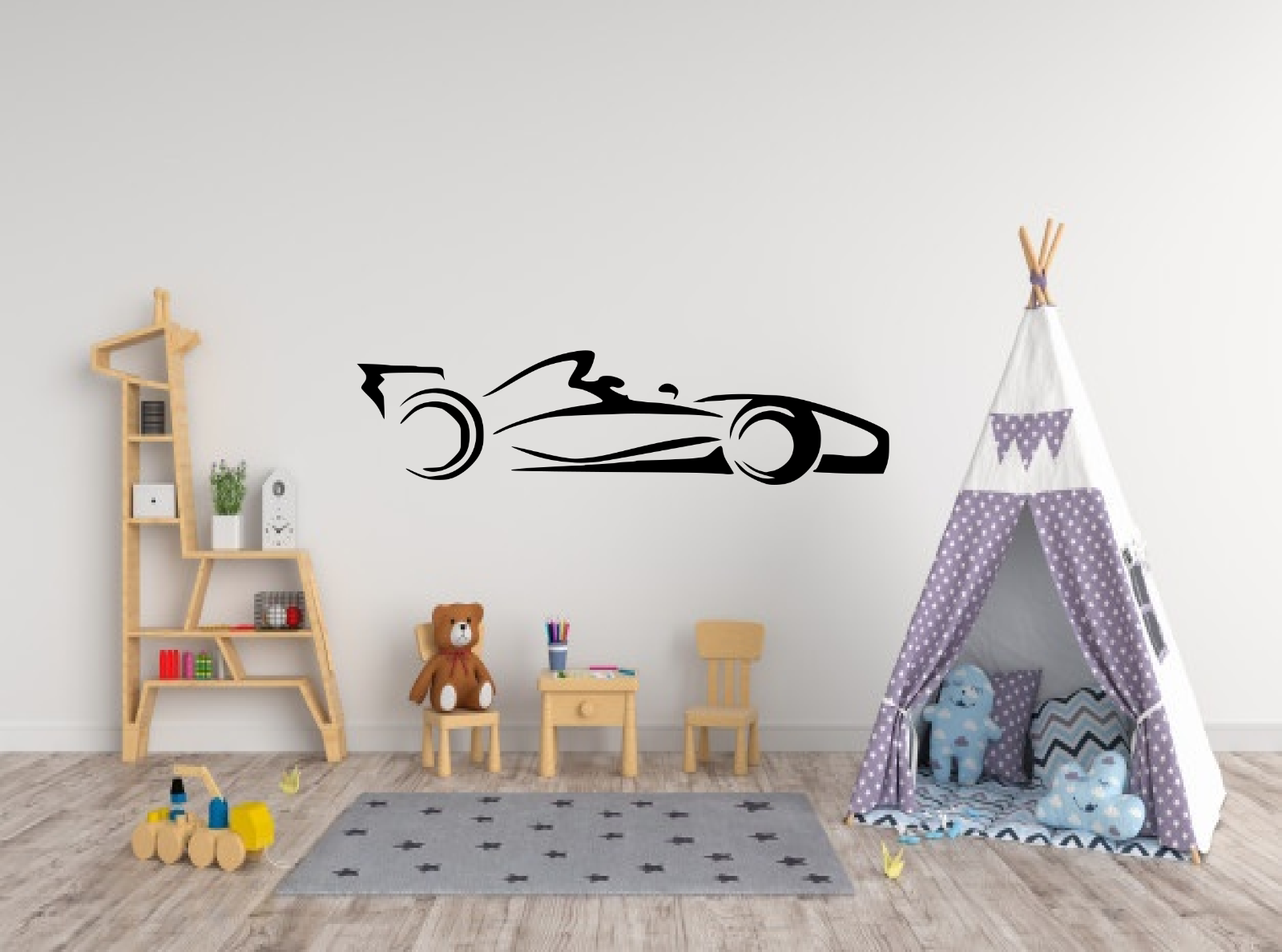 F1 Racing Car Wall Art Decal Sticker Transfer MO29 | eBay UK