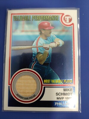 2005 Mike Schmidt Topps Pristine Valuable Performance MVP 1980 Game ...
