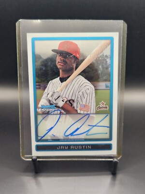 2009 Bowman Chrome Prospects Jay Austin #BCP125 Auto Autograph ...