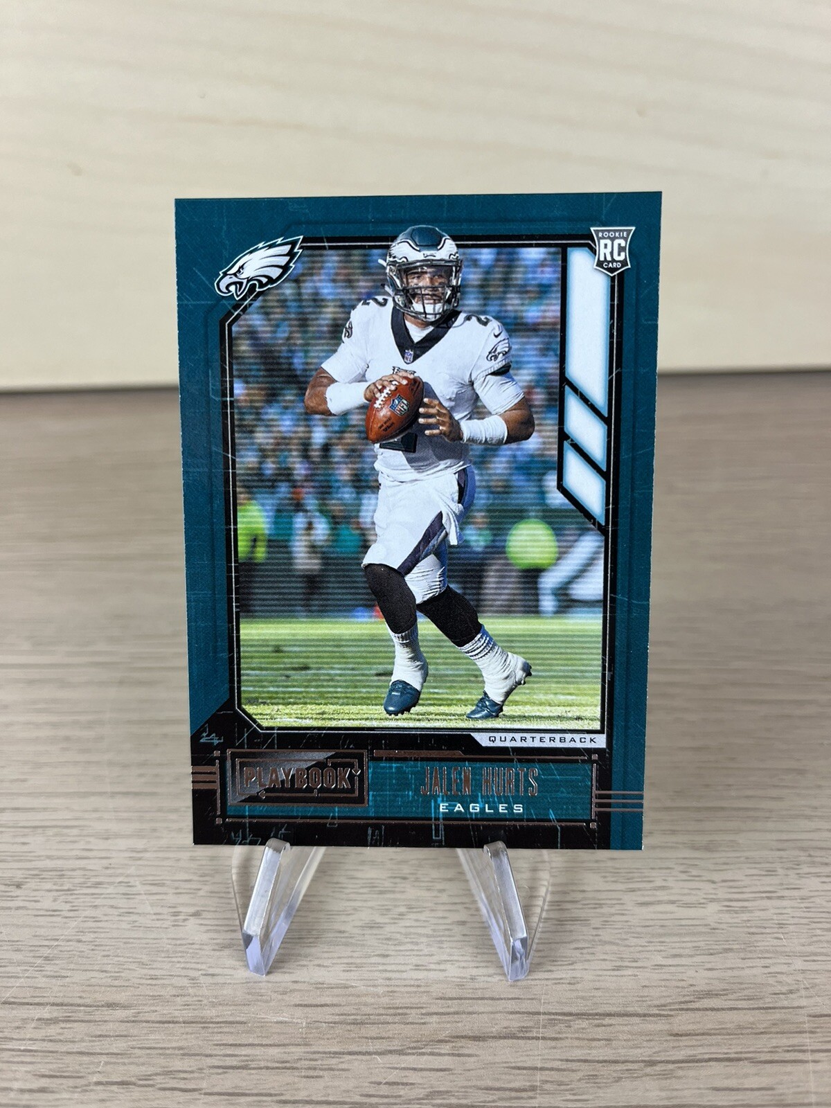 2020 Panini Playbook Jalen Hurts Rookie Card RC #112 Philadelphia ...