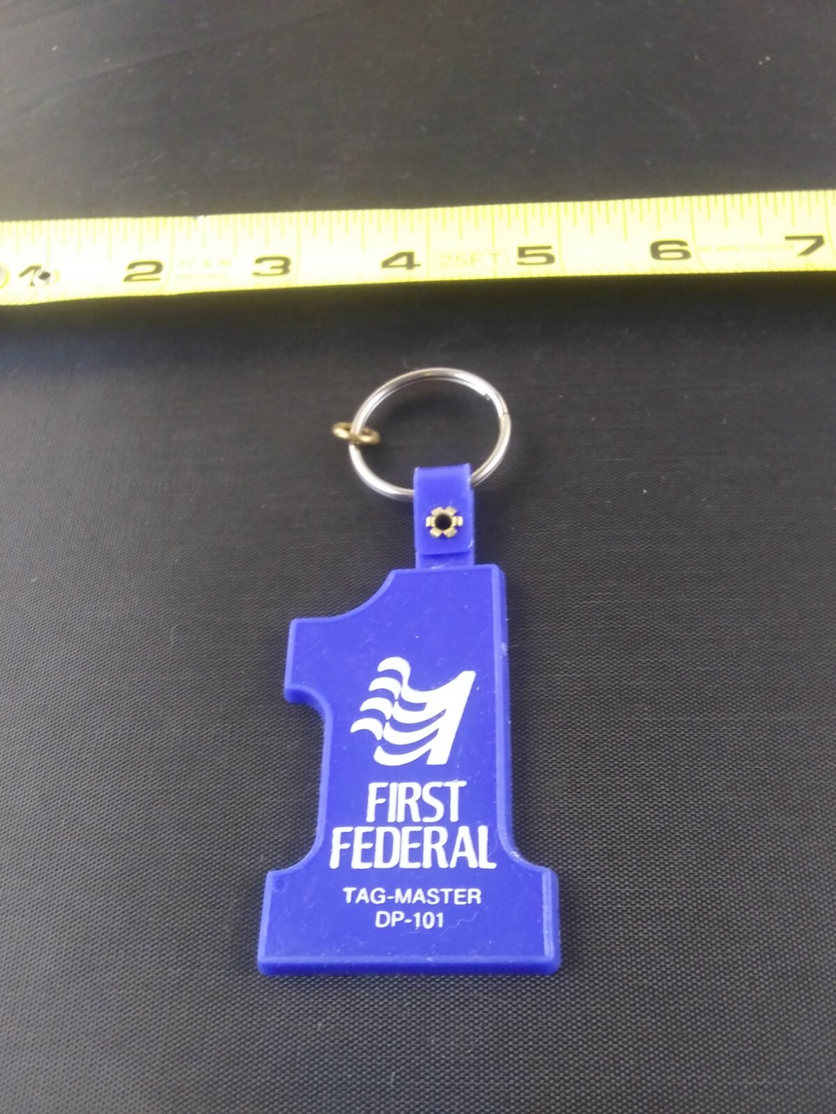 Vintage FIRST FEDERAL #1 Keychain Key Ring Chain Style Hangtag Fob ...