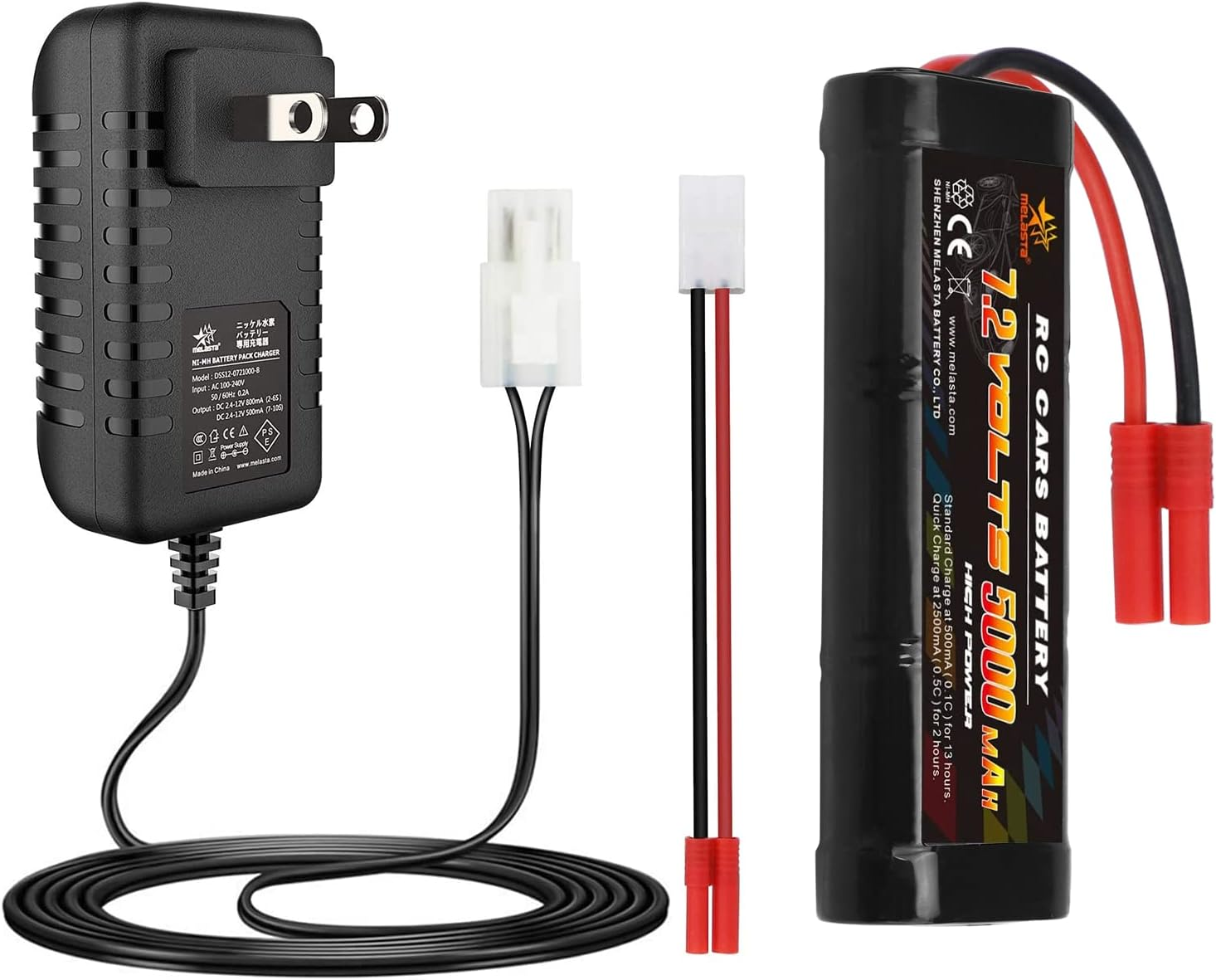 7.2V 9.6V 8.4V RC Car Battery Charger + 7.2V 5000Mah Nimh RC Battery ...