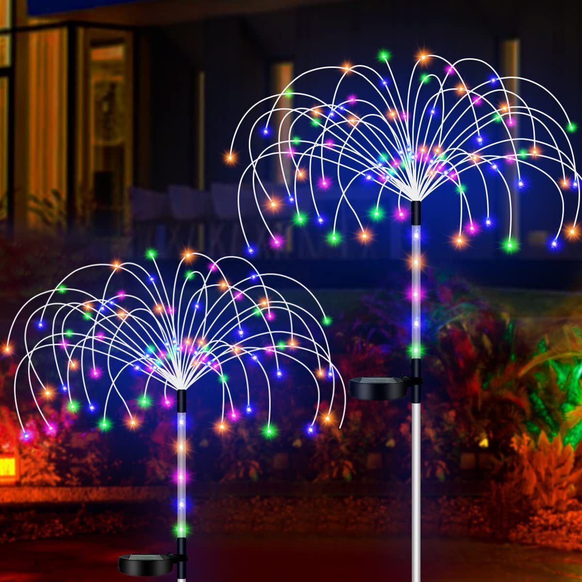 USB Magic Fireworks String Light RGB Remote Control Decorative Light ...