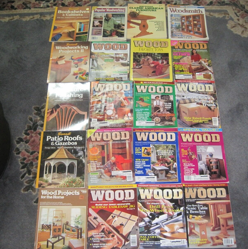 Lot of 20 Vintage Mid to Late 90's Wood Working Project Books/Magazines ...