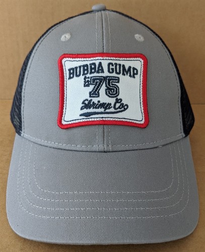 Bubba Gump Shrimp Co Gray/Navy Mesh Baseball Trucker Hat Cap Adjustable ...