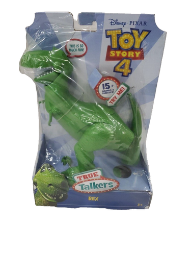 Disney Pixar Toy Story 4 TALKING REX 8" Figure True Talkers(free ...