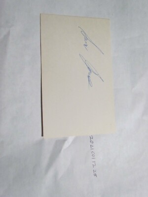 Sam Jones Signed Index Card Beckett Pre Certified | eBay