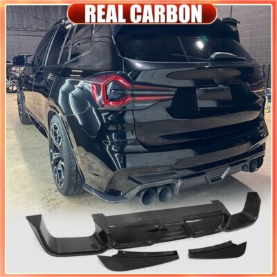 For BMW G01 F97 X3M LCI Competition REAL CARBON Rear Bumper Diffuser ...