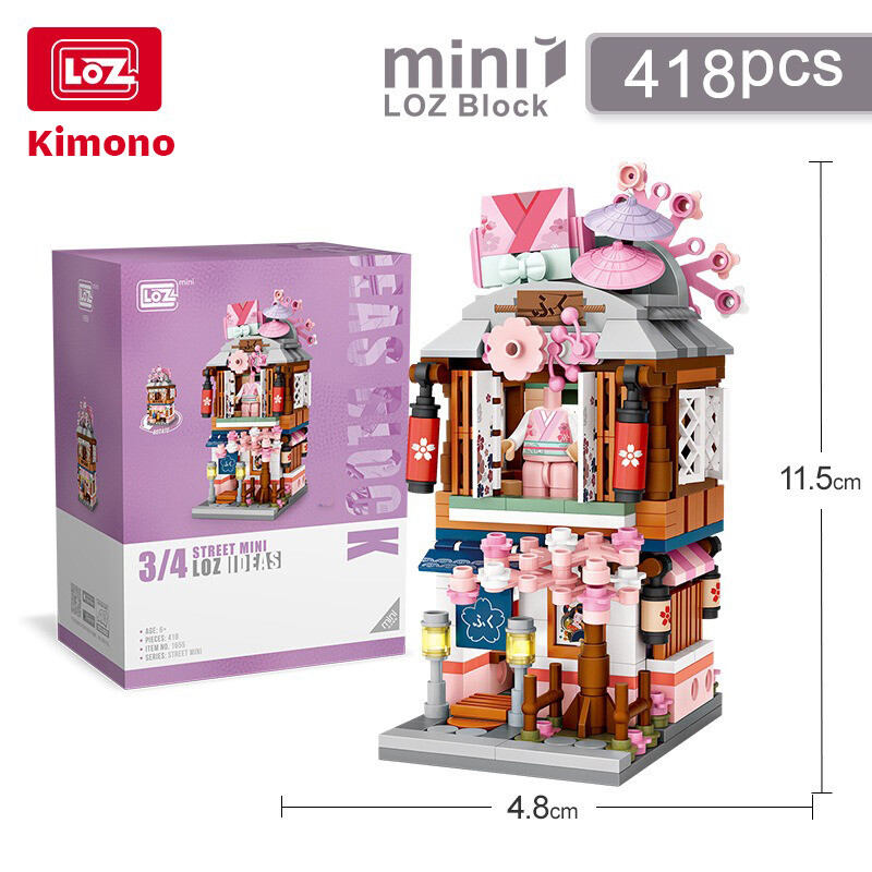 LOZ Mini Blocks Sets Food Street View Building Blocks Micro Bricks with ...