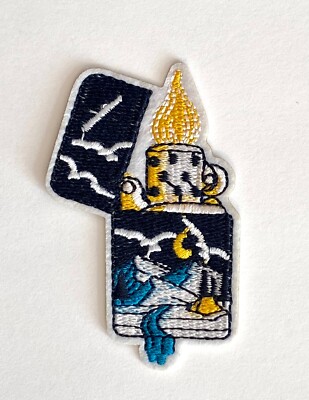 Embroidered Patch Campfire Lighter - Van Life - Camping - Hiking - NEW ...