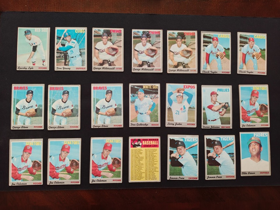 1970 Topps Baseball Lot of 86 Cards (#100-194) - High-Number Duplicates ...