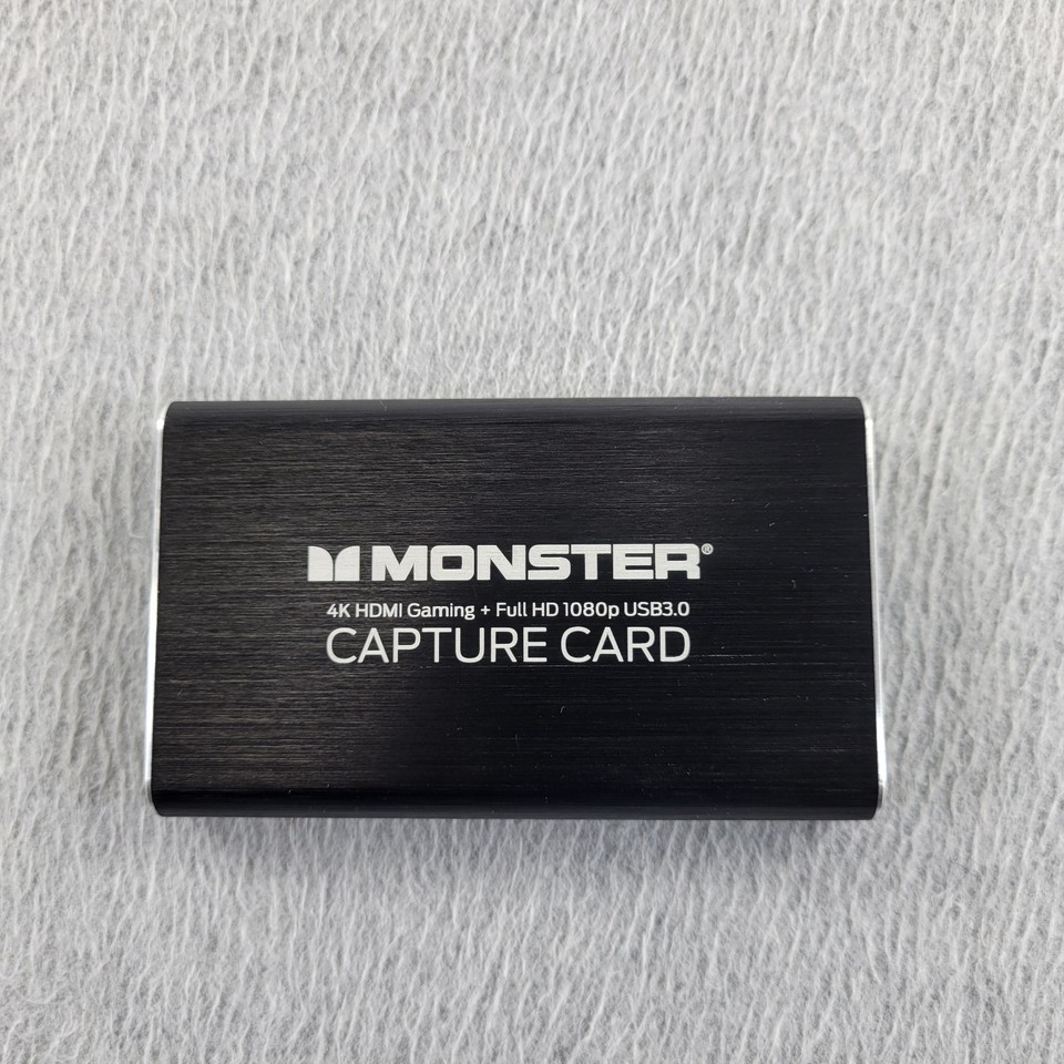 Monster MAD1-2024-BLK HDMI Capture Card 4K Passthrough 1080p Recording ...
