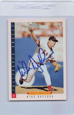 1993 Score #277 Mike Butcher Angels Signed Auto *G5629 | eBay