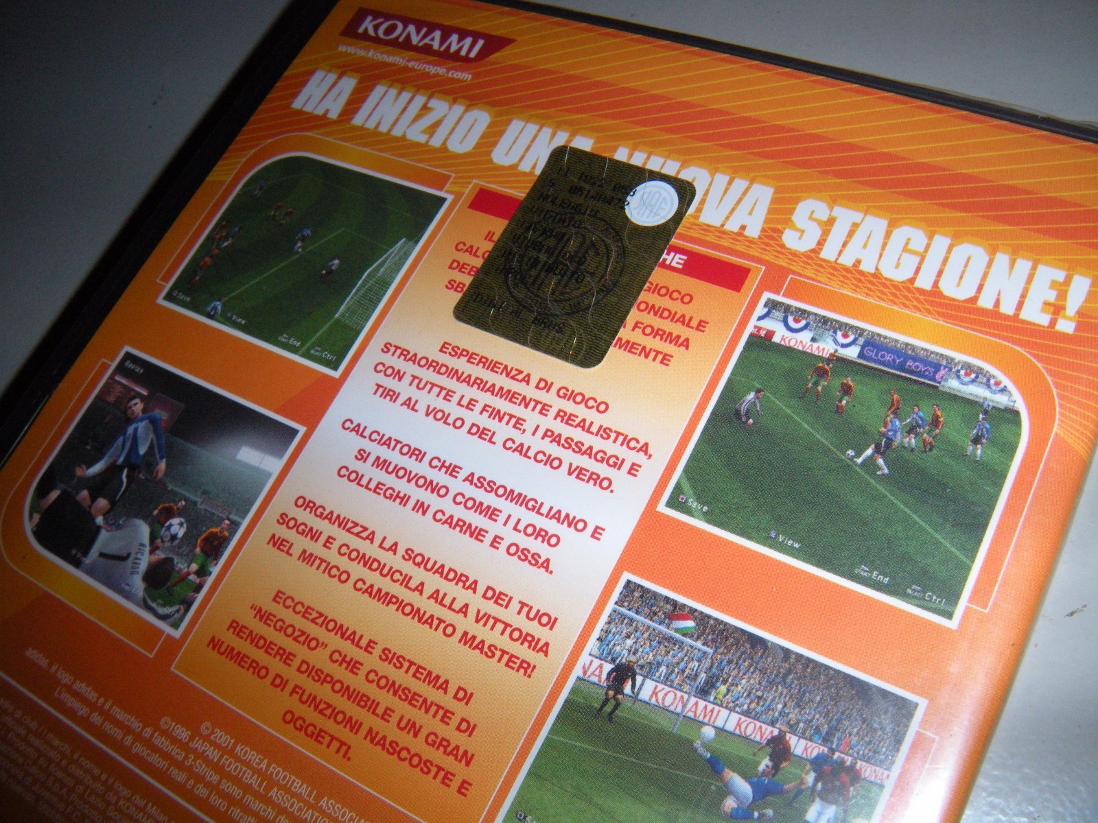 Pro Evolution Soccer 3 PES III "Collina" PC Windows Edizione Italiana ...