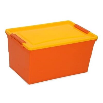 Nilkamal Storage Box 50 Ltr Plastic Stackable Bin Box with Durable Lid ...