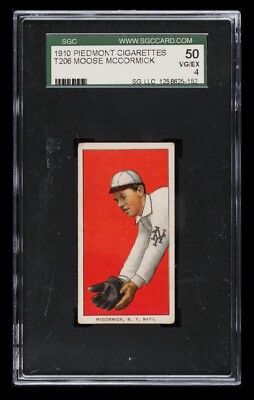 1909-11 T206 Moose McCormick SGC 4 Piedmont | eBay