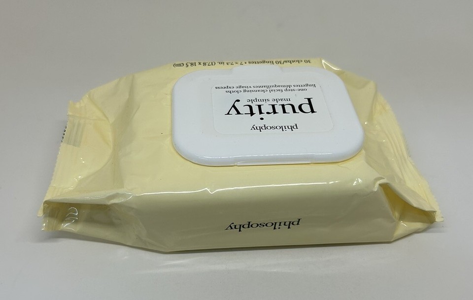 Philosophy Purity Made Simple One Step Facial Cleansing Cloths Wipes 30 ...