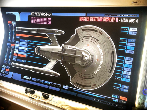 StAr TrEk prop Picard season 3 USS TITAN lcars poly translight print ...