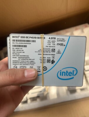 Intel P4510 SSD 4TB NVMe U.2 3D TLC PCIe Solid State Drive SSDPE2KX040T8 | eBay