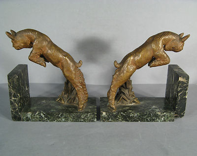 Art Deco - Bronze Bookends