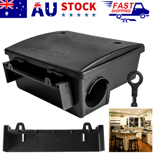 Defence Rat Bait Station Trap Lockable Control Box Rodent Poison Mouse ...