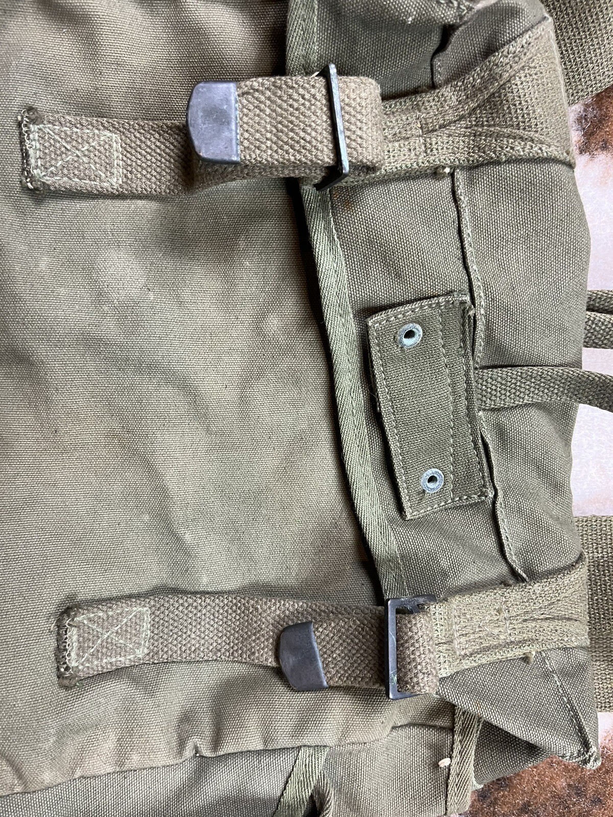 Vintage 1940s WWII Era Canvas Field Bag Backpack Rucksack | 40s WW2 ...