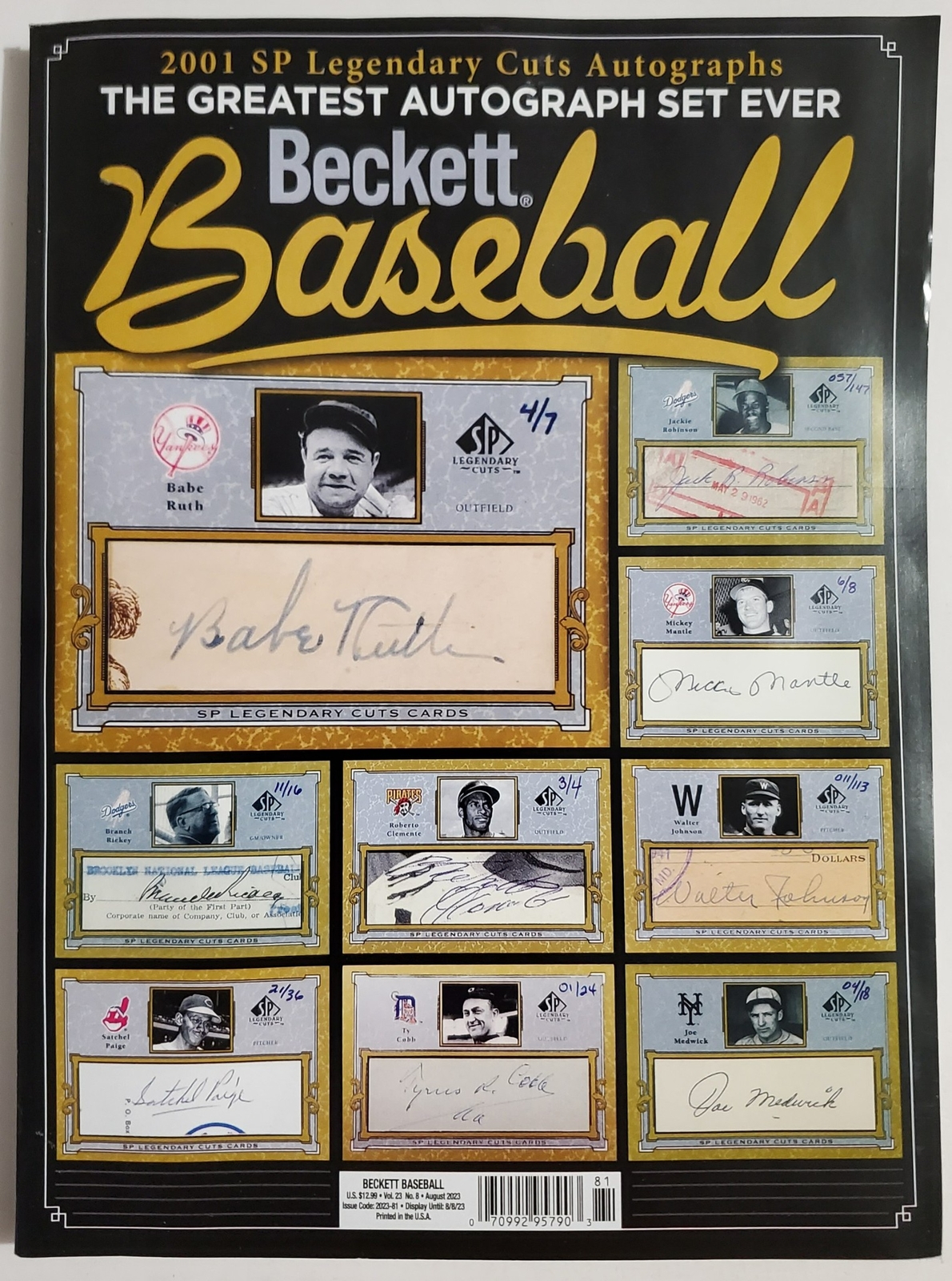 BECKETT BASEBALL - GREATEST AUTOGRAPH SET - AUGUST 2023 | eBay