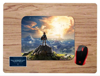 LEGEND OF ZELDA BREATH OF THE WILD CUSTOM MOUSE PAD DESK MAT HOME ...