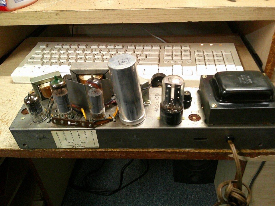 VINTAGE ZENITH VACUUM TUBE STEREO AMPLIFIER 4D20 6BQ5 SE | eBay