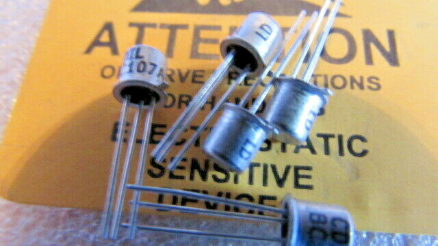 BC107A CDIL Transistor NPN bipolar 45V, 0.2A, 0.2/0.75W, TO18, 10dB 5 ...