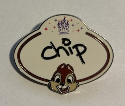 Disney Pin 77999 Chip Name Tag Mystery HKDL Hong Kong | eBay