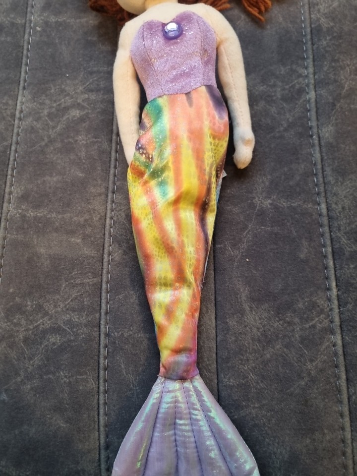 Aurora 17" Mermaid Tie-Dyed Fin Plush Stuffed Animal Soft Toy Cuddly ...