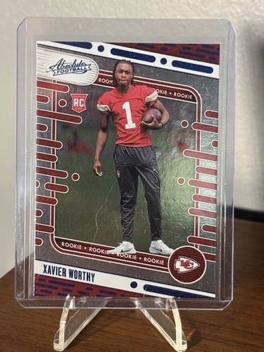2024 Panini Absolute XAVIER WORTHY #128 RARE Blue Parallel Rookie Card ...