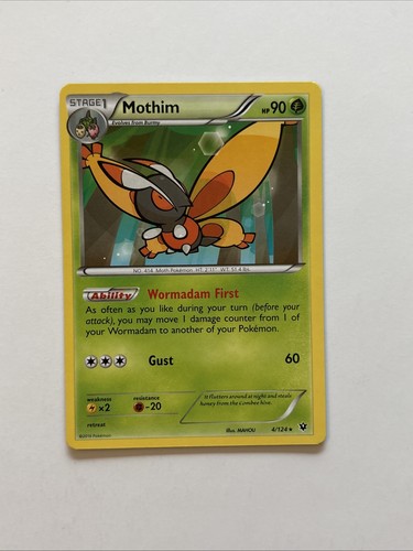 Mothim 4/124 Pokemon XY Fates Collide NM | eBay