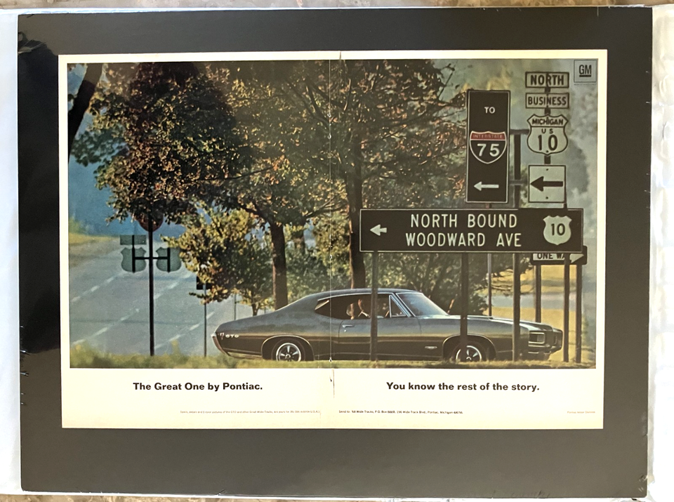 *READY to DISPLAY* or Frame 1968 Pontiac GTO Woodward Ave 389Original ...