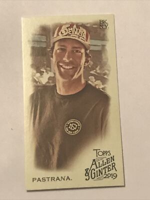 2019 Topps Allen & Ginter's Mini Ginter Logo Back Travis Pastrana #184 ...