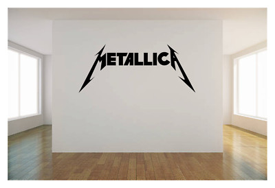 METALLICA LOGO 36" Vinyl wall art sticker music decal heavy metal rock ...