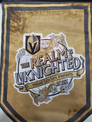 Vegas Golden Knights The Realm Is Uknighted 10/5/23 Preseason Banner ...