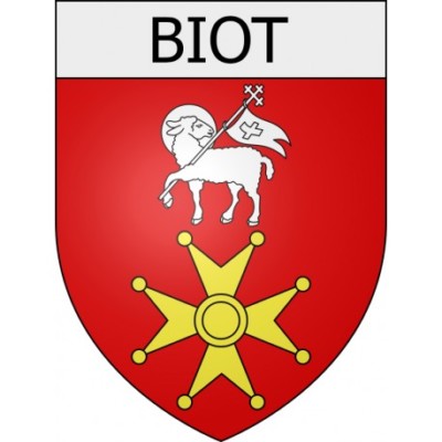Biot 06 ville Stickers blason autocollant adhésif Taille:4 cm | eBay