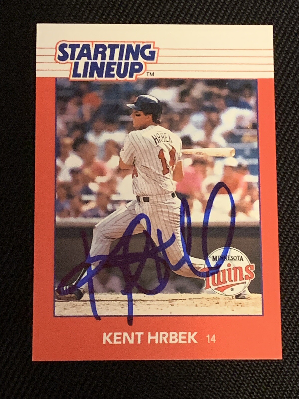 KENT HRBEK 1988 KENNER STARTING LINEUP SIGNED AUTOGRAPHED CARD TWINS | eBay