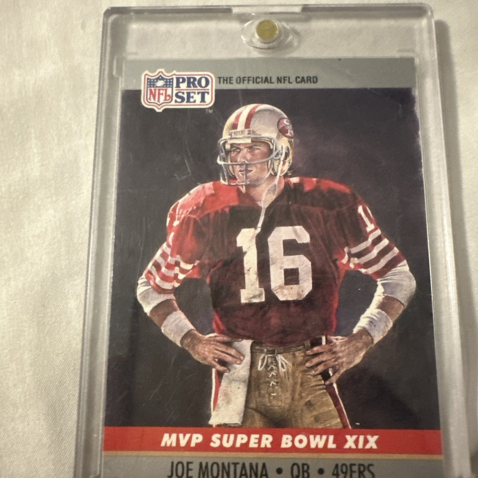 RARE JOE MONTANA 1990 Pro Set Super Bowl XVI MVP Card 49ers | eBay