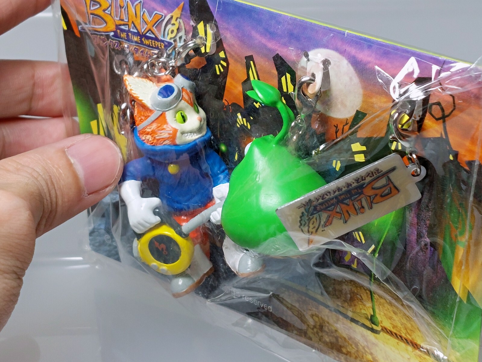 Blinx The Time Sweeper Keychain Figure Microsoft 2002 ‎Xbox Toy Japan 1 ...