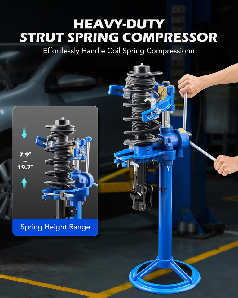 OMT Auto Spring Compressor Hand Operate 20 In Max.Height Strut Coil ...