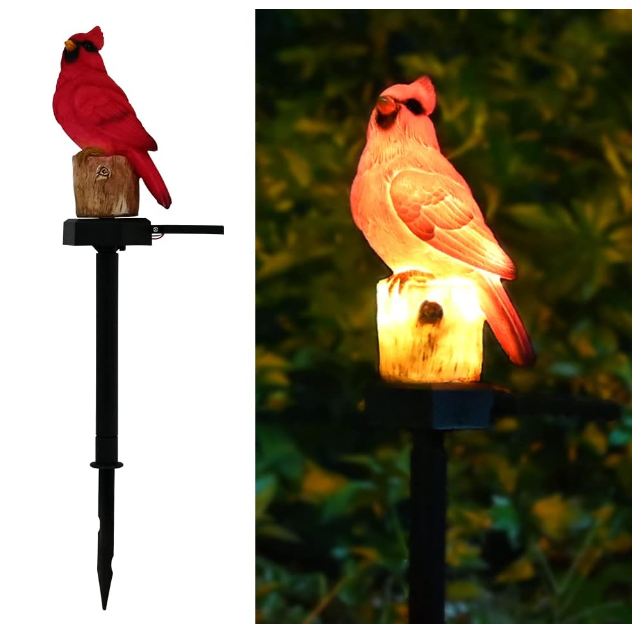 "Cardinal Solar Bird Light: Charming Garden Decor for Patio, Yard." | eBay