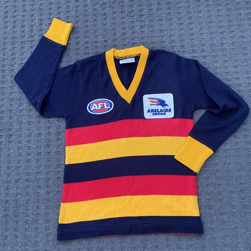 Adelaide Crows Acrylic Sekem Guernsey Jersey Jumper Size Kids 6 Long ...