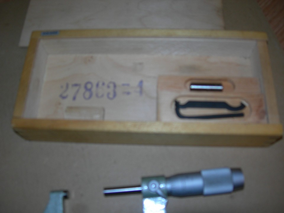 VIS Outside Micrometer 1-2" Carbide Tipped .0001 Vintage Made In Poland ...