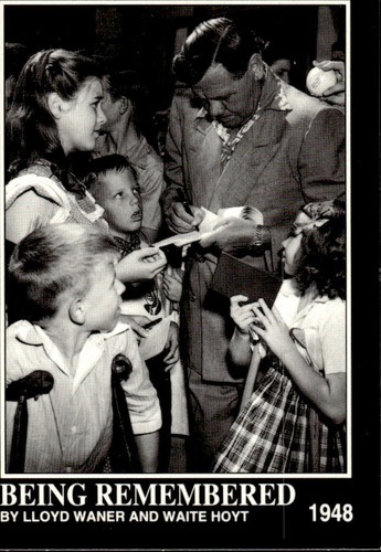 1992 Megacards Babe Ruth #156 Being Remembered by Lloyd Waner and Waite ...