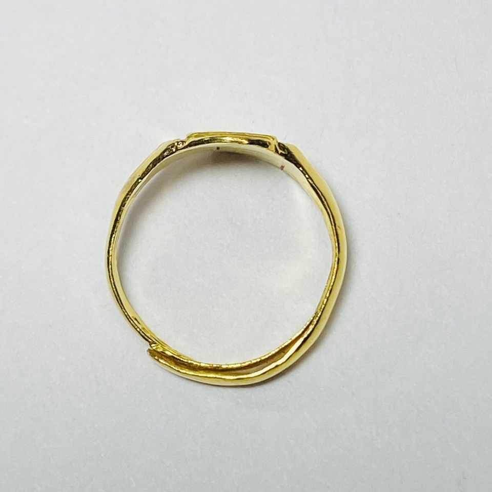 Chinese 22K Yellow Gold Double Happiness Shuangxi Symbol Size 8 Wrap ...